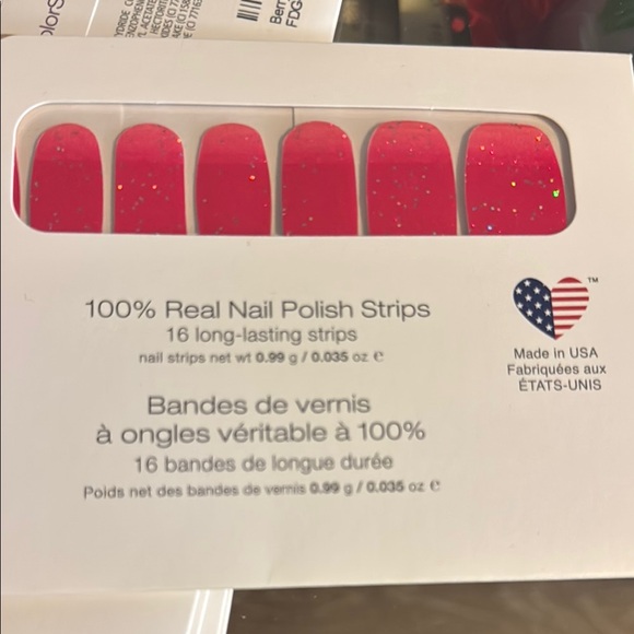 Color Street | Makeup | Colorstreet Red Glitter Nail Polish Strips ...